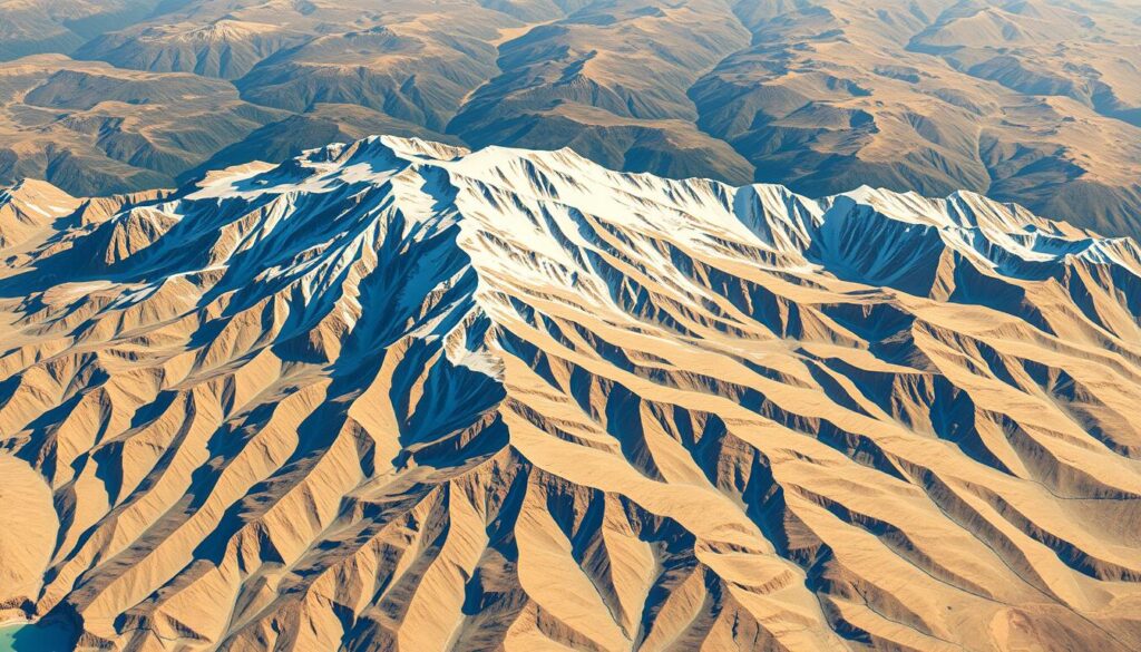 Map of the Majestic High Atlas Mountains in Morocco